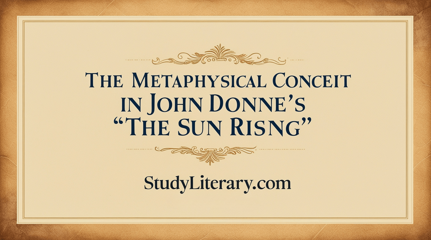 The Metaphysical Conceit in The Sun Rising: Decode Donne’s Ingenious ...