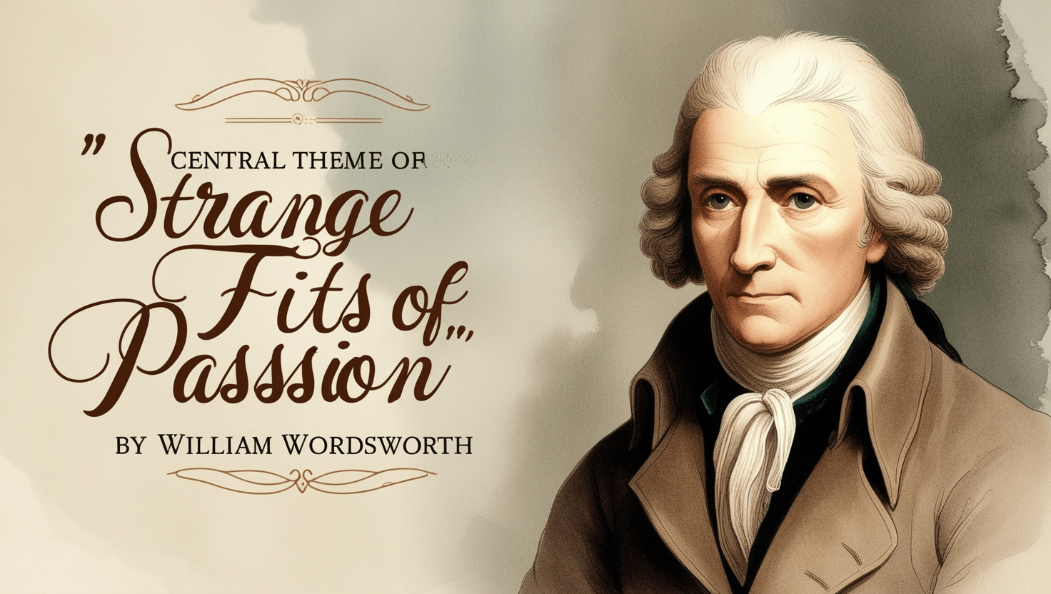 Central Theme of Strange Fits of Passion by William Wordsworth ...